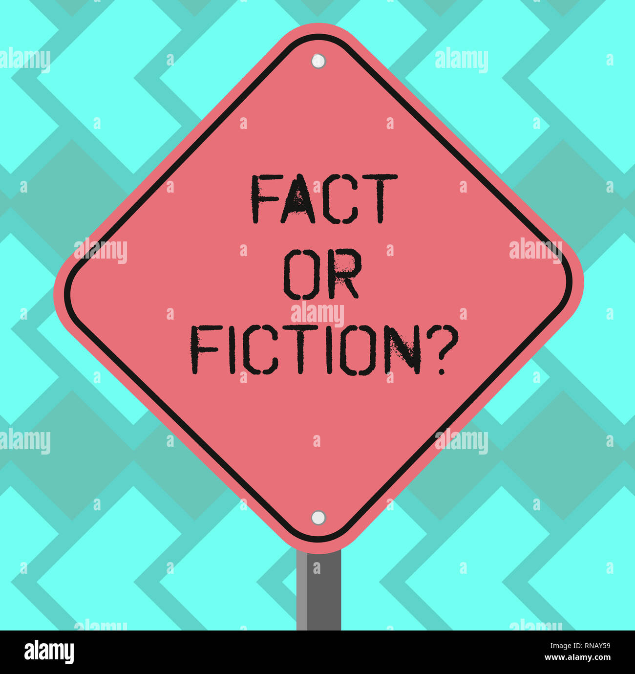 Text sign showing Fact Or Fiction. Conceptual photo Is it true or is ...