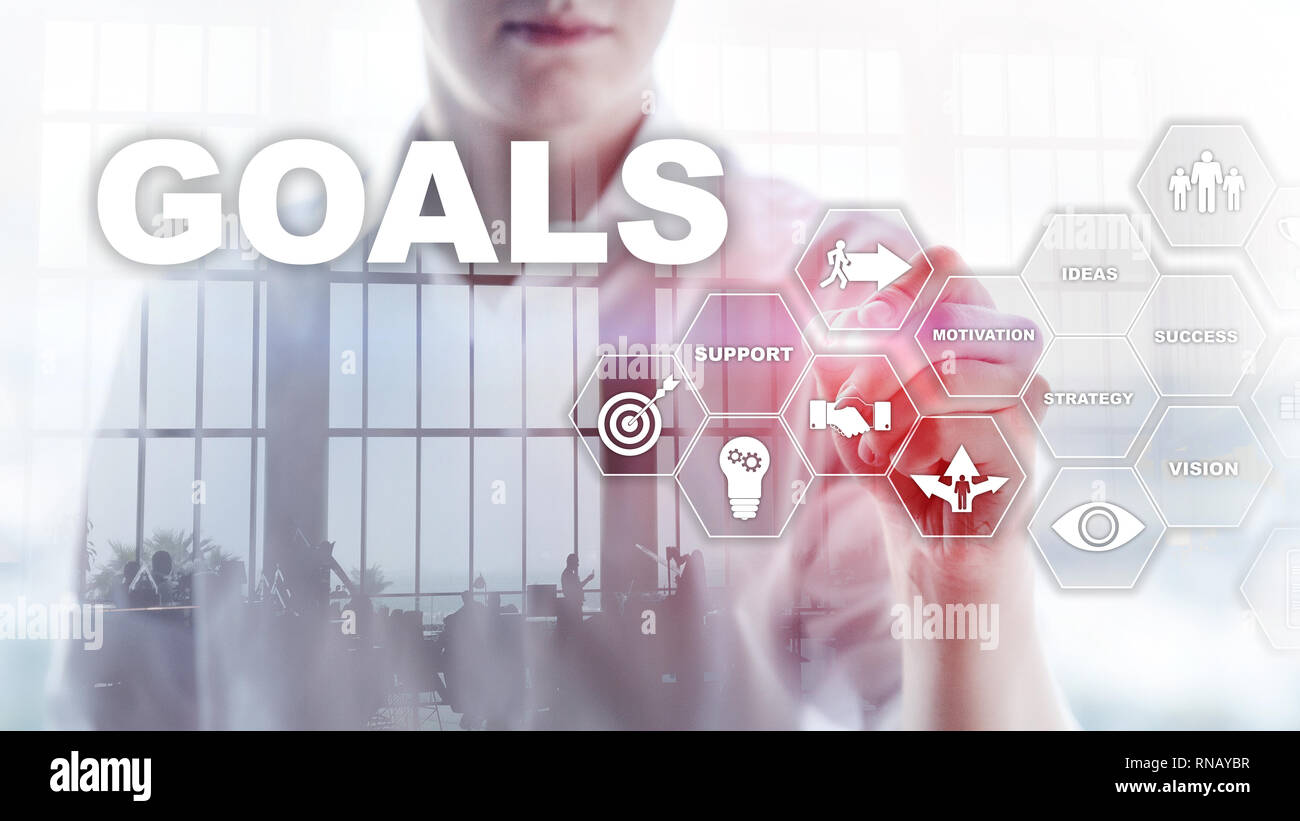 Target Goals Expectations Achievement Graphic Concept. Business ...