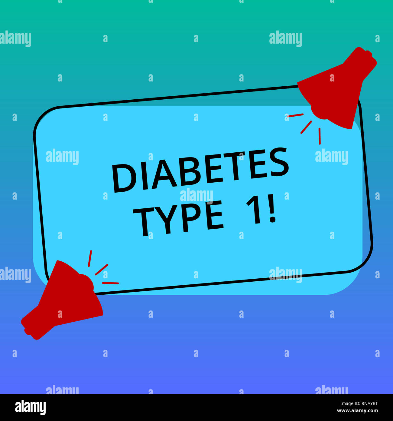 Handwriting text writing Diabetes Type 1. Concept meaning condition in ...