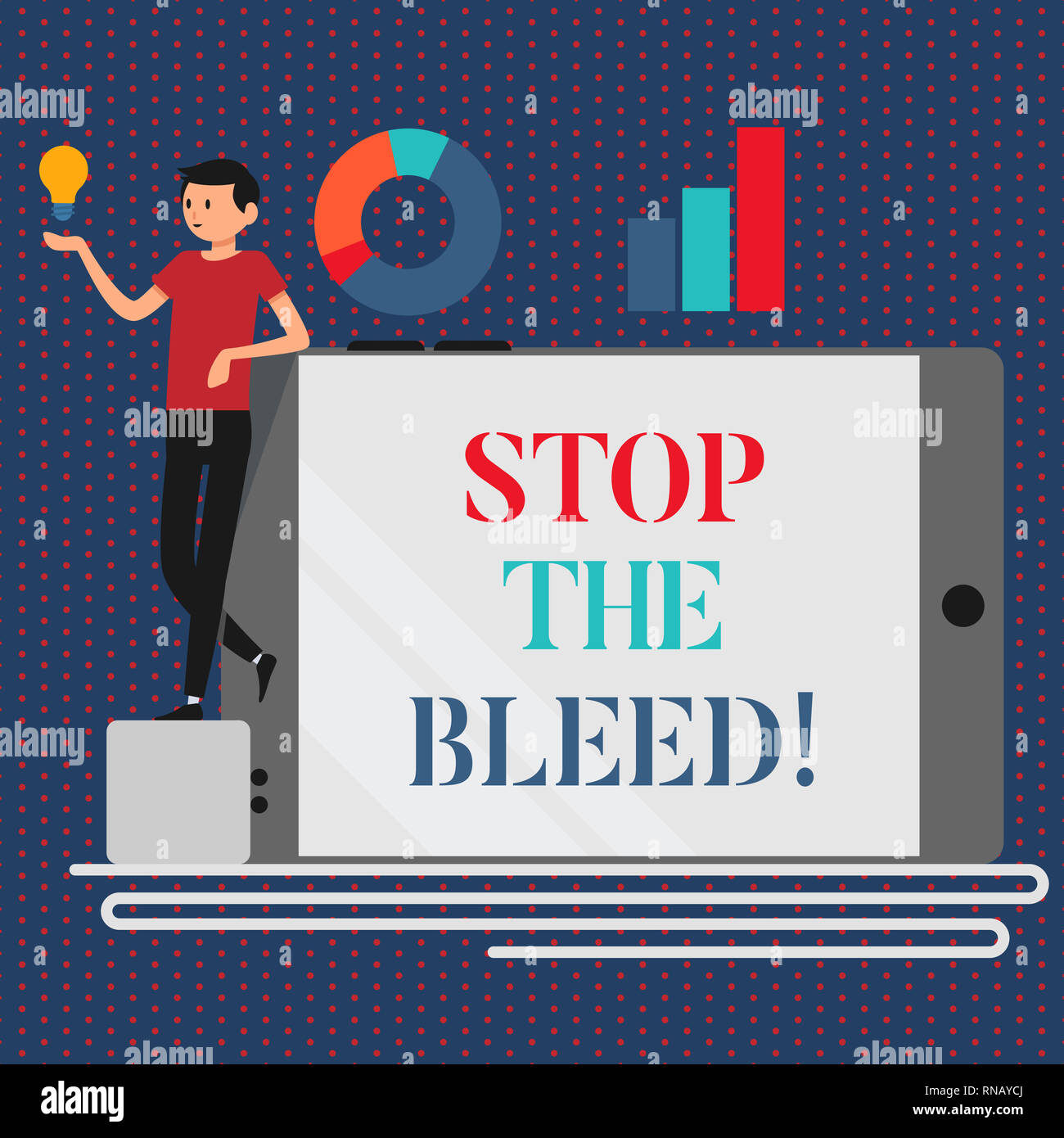 Conceptual hand writing showing Stop The Bleed. Business photo ...