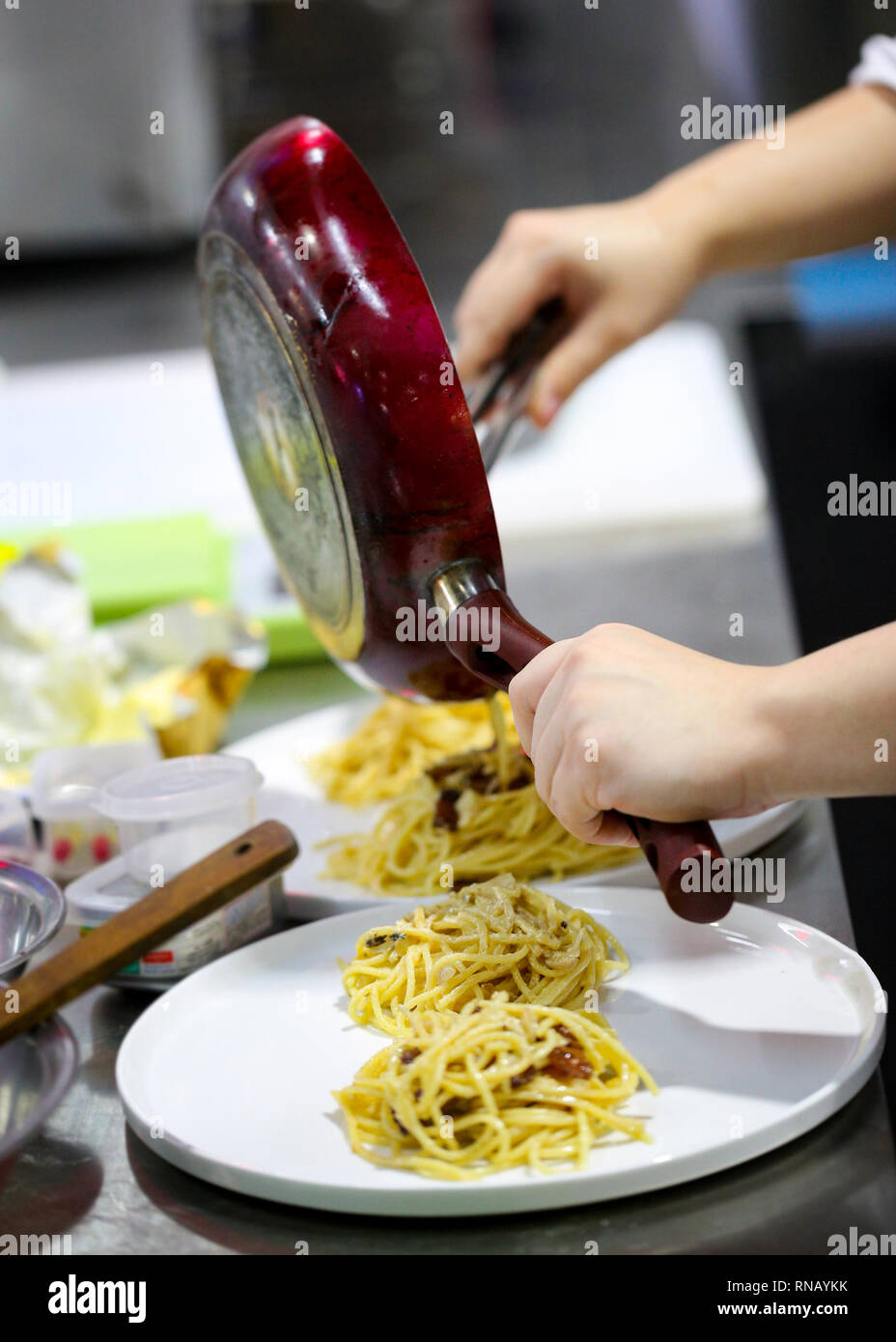 Chef cooking, Chef preparing food, meal in the kitchen, Delicious ...