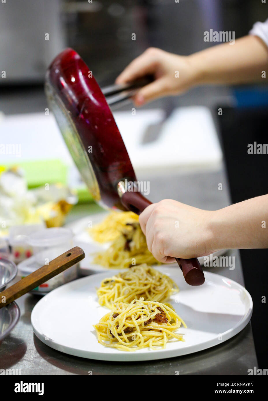 Chef cooking, Chef preparing food, meal in the kitchen, Delicious ...