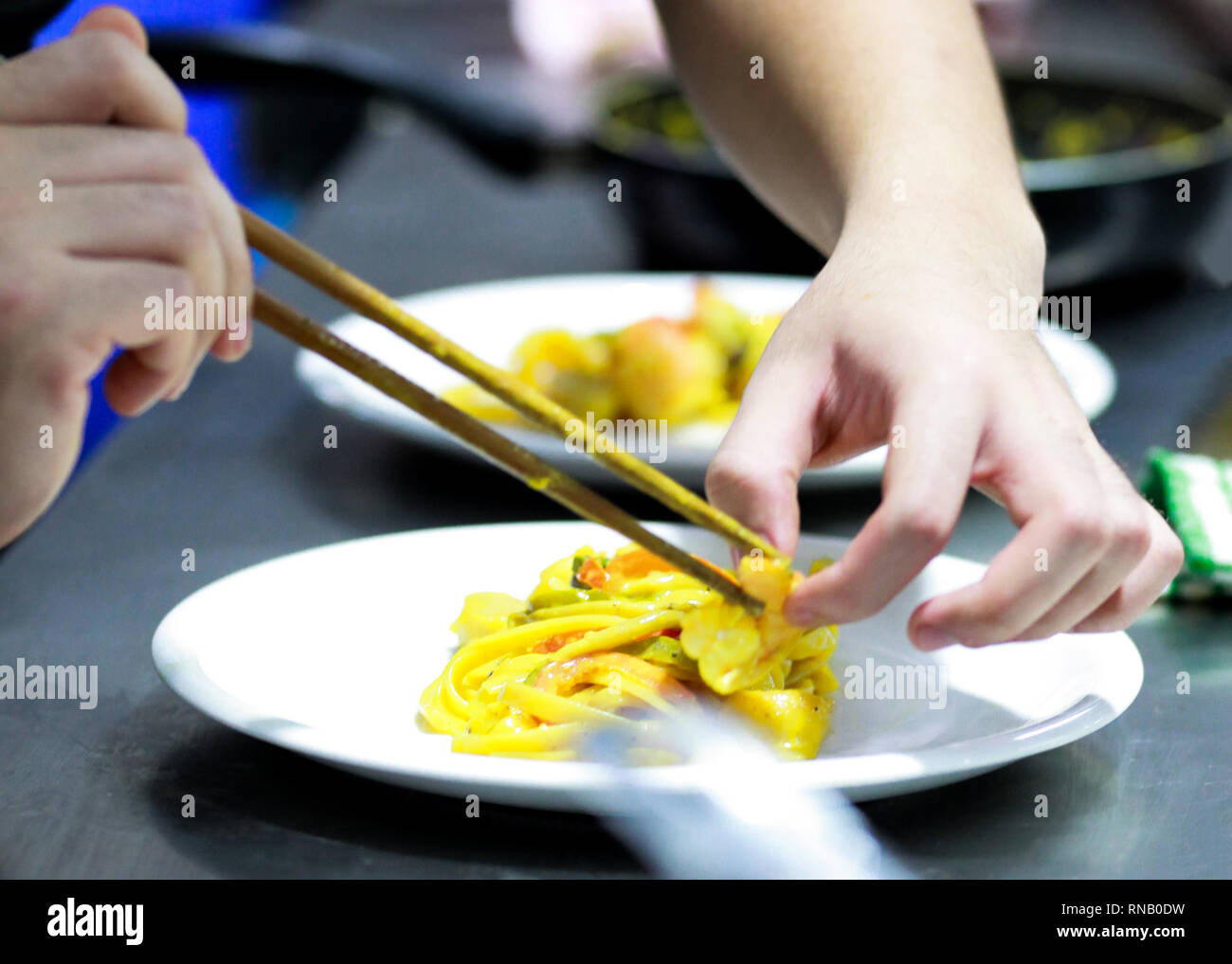 Chef cooking, Chef preparing food, meal in the kitchen, Delicious ...