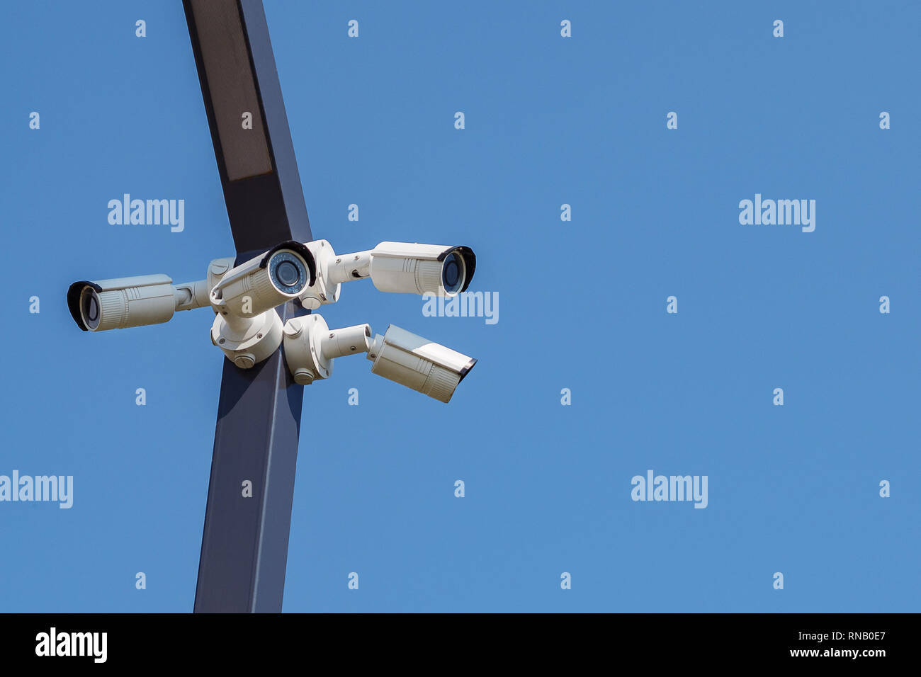 Multi-angle CCTV surveillance security camera video equipment on the ...