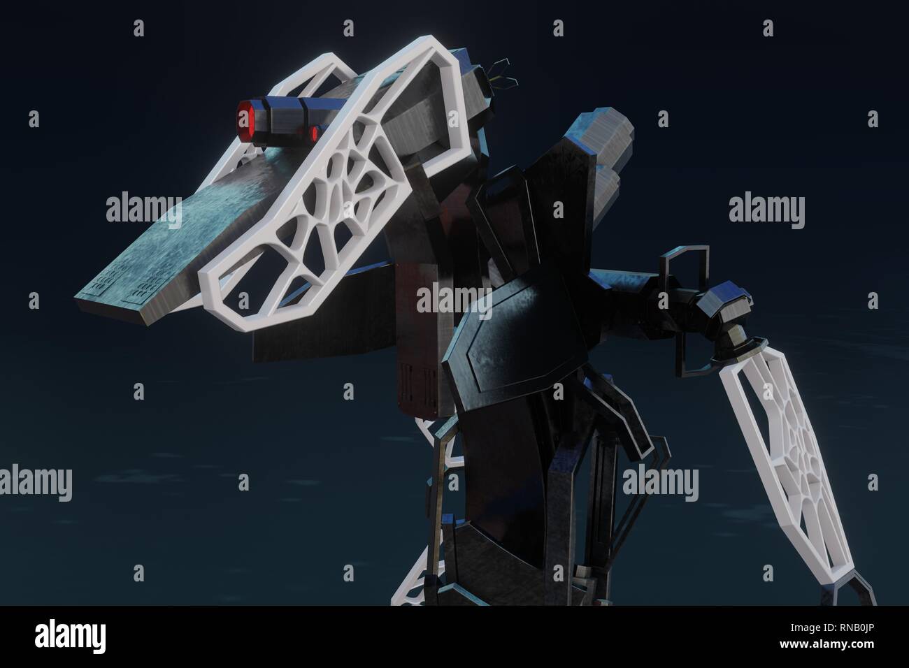 Generative robot - 3D Illustration Stock Photo - Alamy