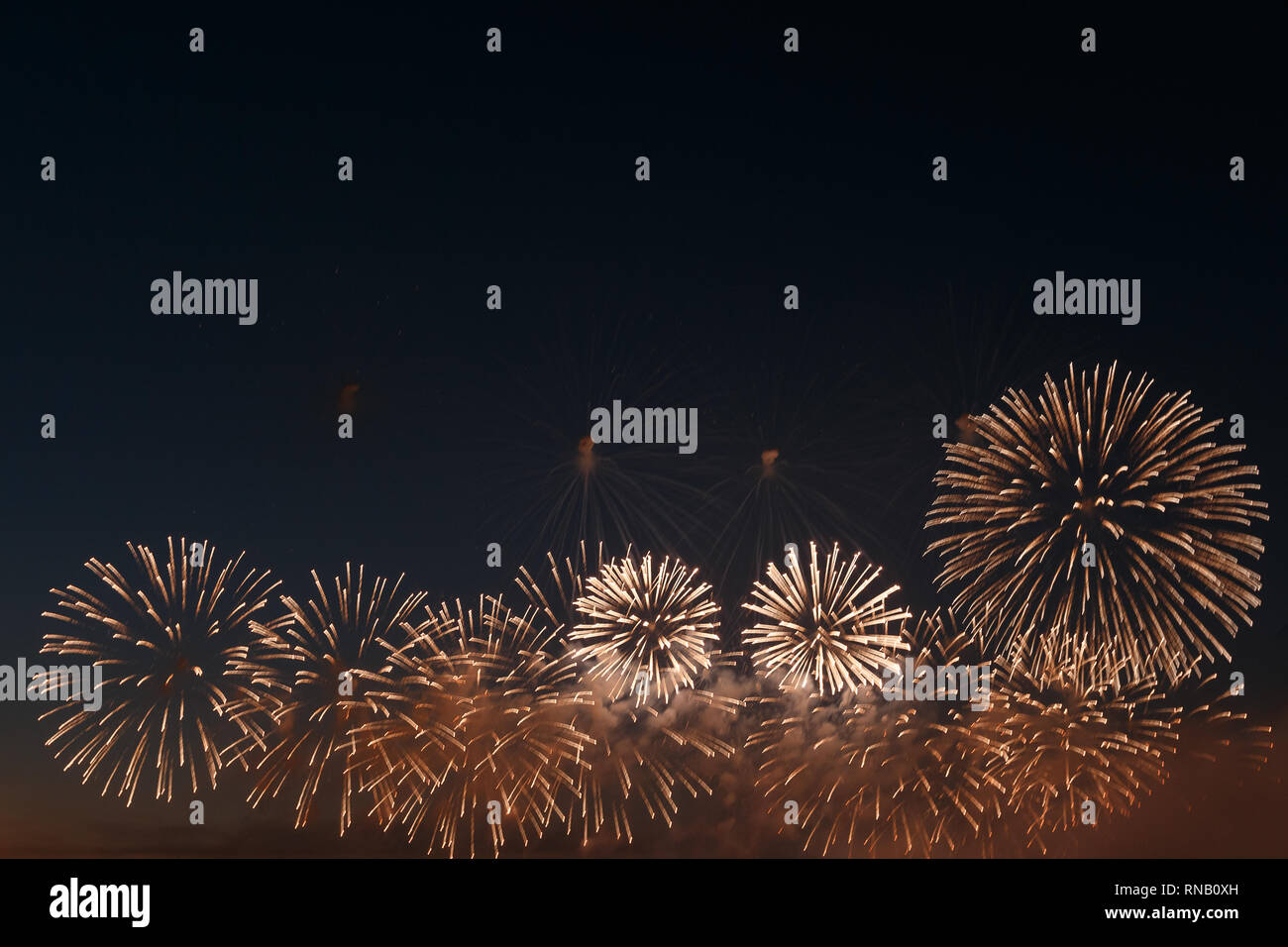 Fireworks light up the sky with dazzling display Stock Photo - Alamy