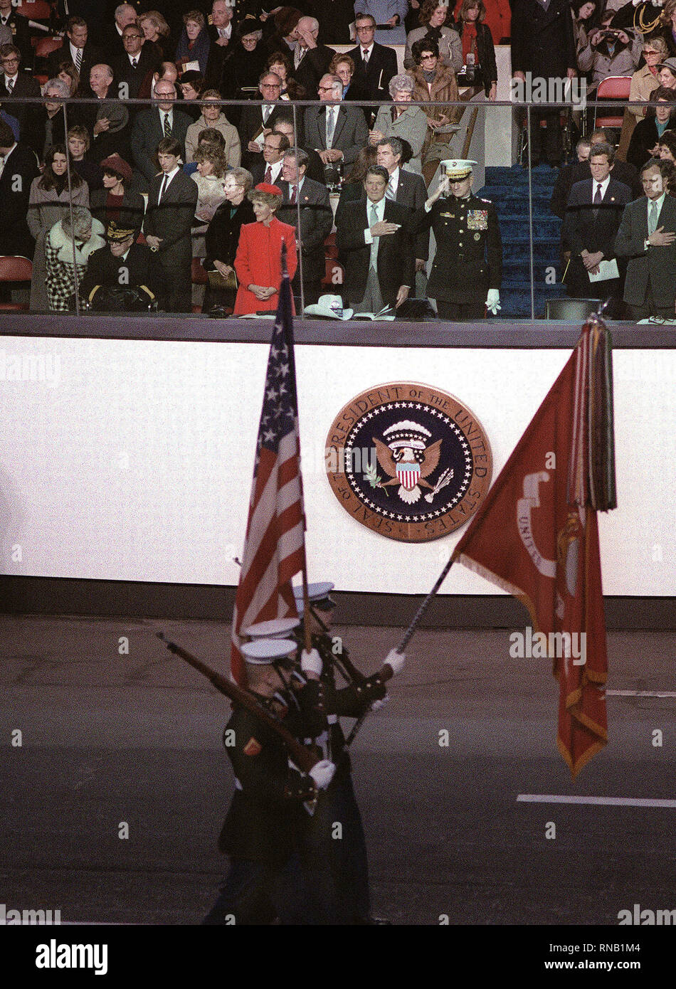 President Ronald W. Reagan, GEN Robert H. Barrow, commandant of the ...