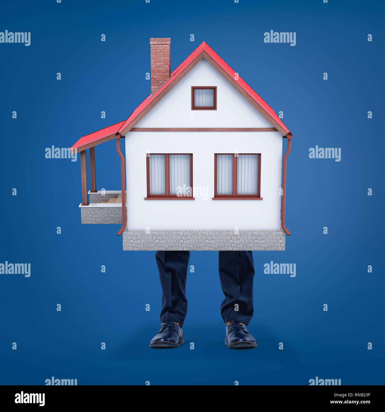 Small detached house hi-res stock photography and images - Alamy