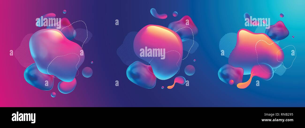 Fluid design graphic elements. Dynamic background with abstract forms ...