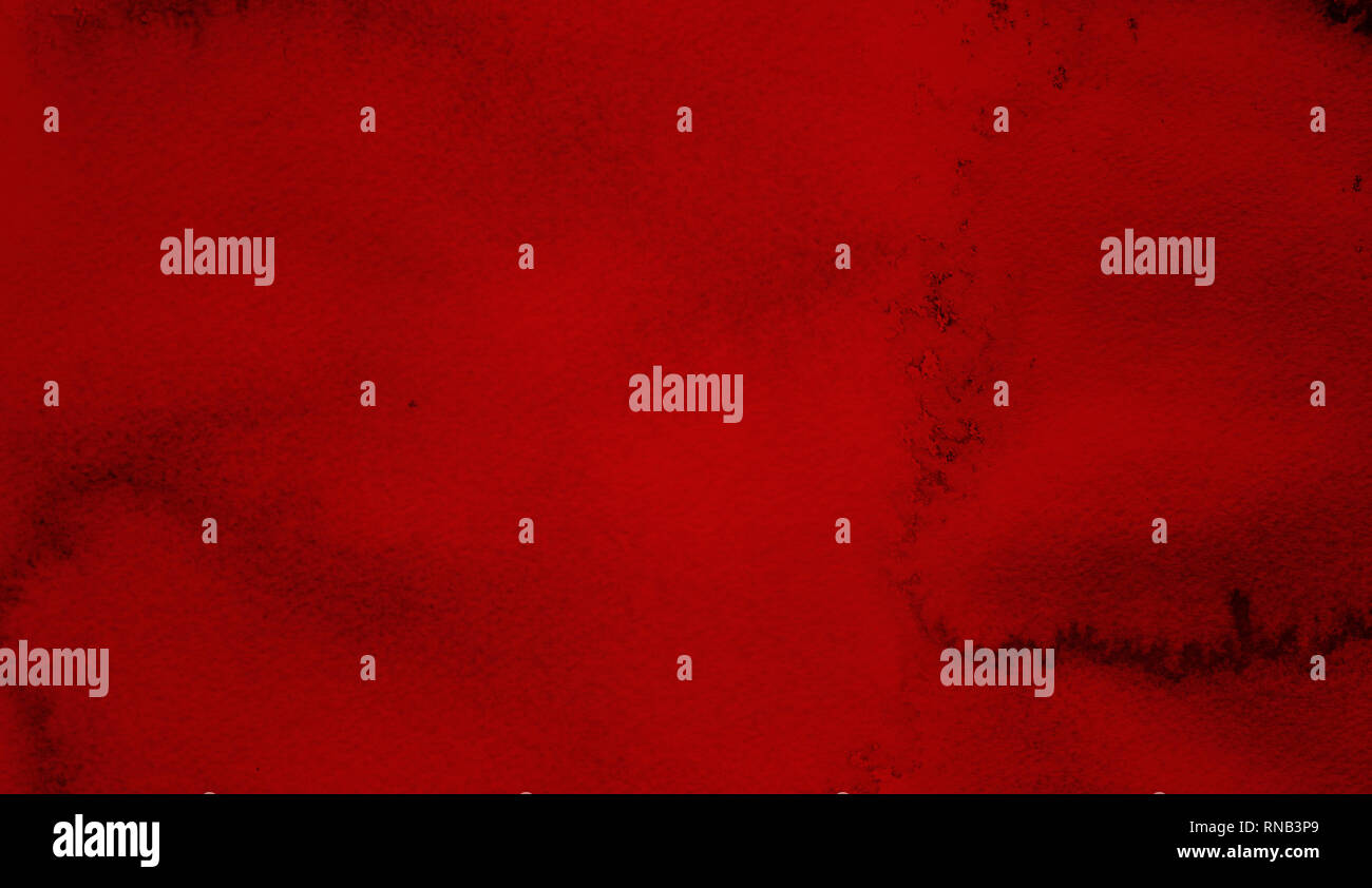 Abstract red watercolor stain painting background . Vintage old paper ...