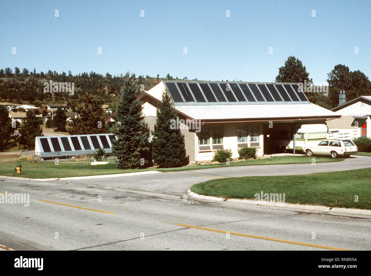 1980s solar powered house hi-res stock photography and images - Alamy