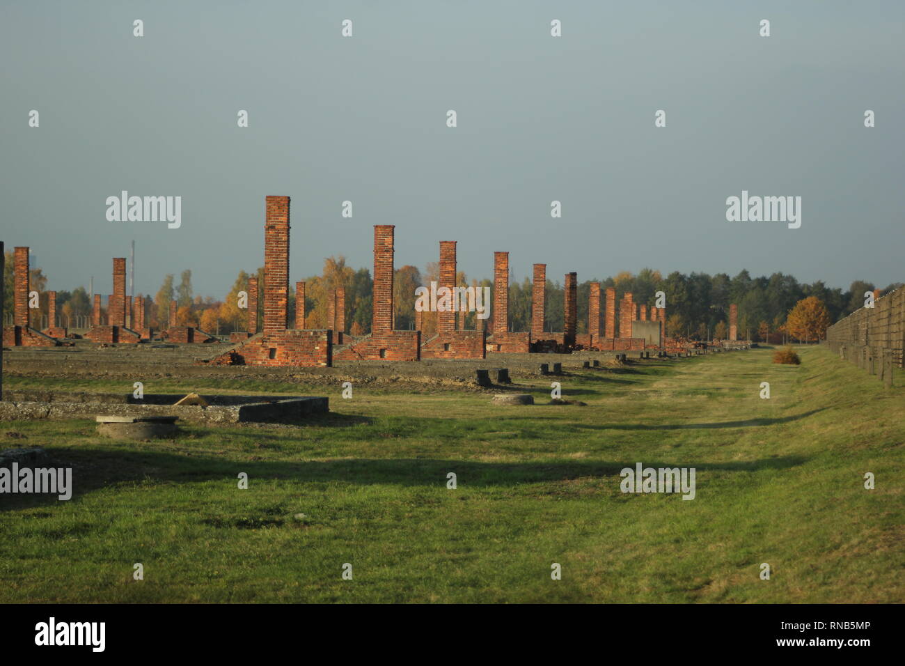Chimneys auschwitz concentration camp hi-res stock photography and ...
