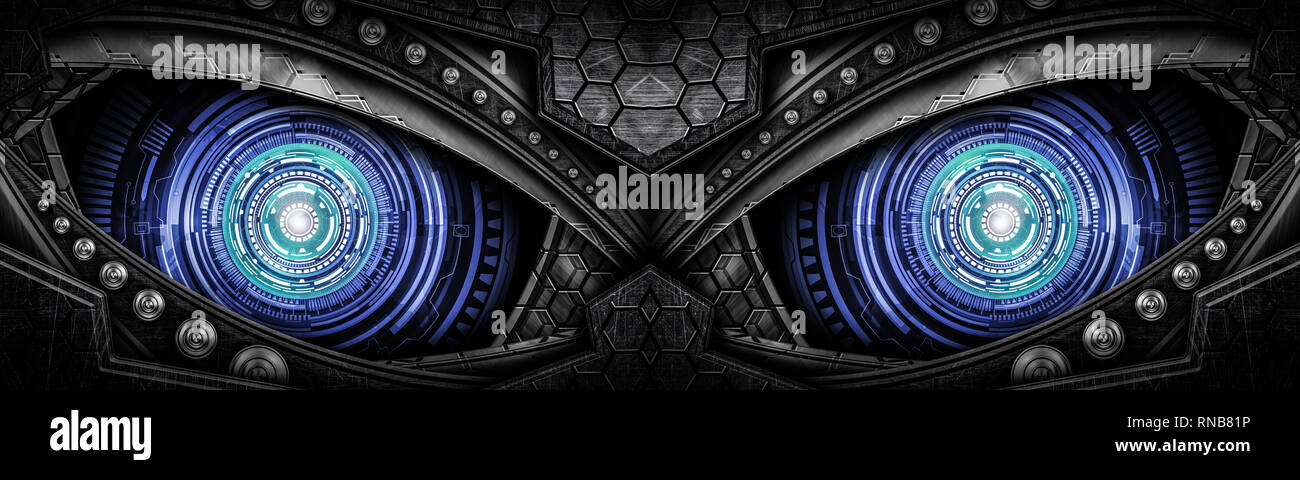 abstract robot eye background Stock Photo - Alamy