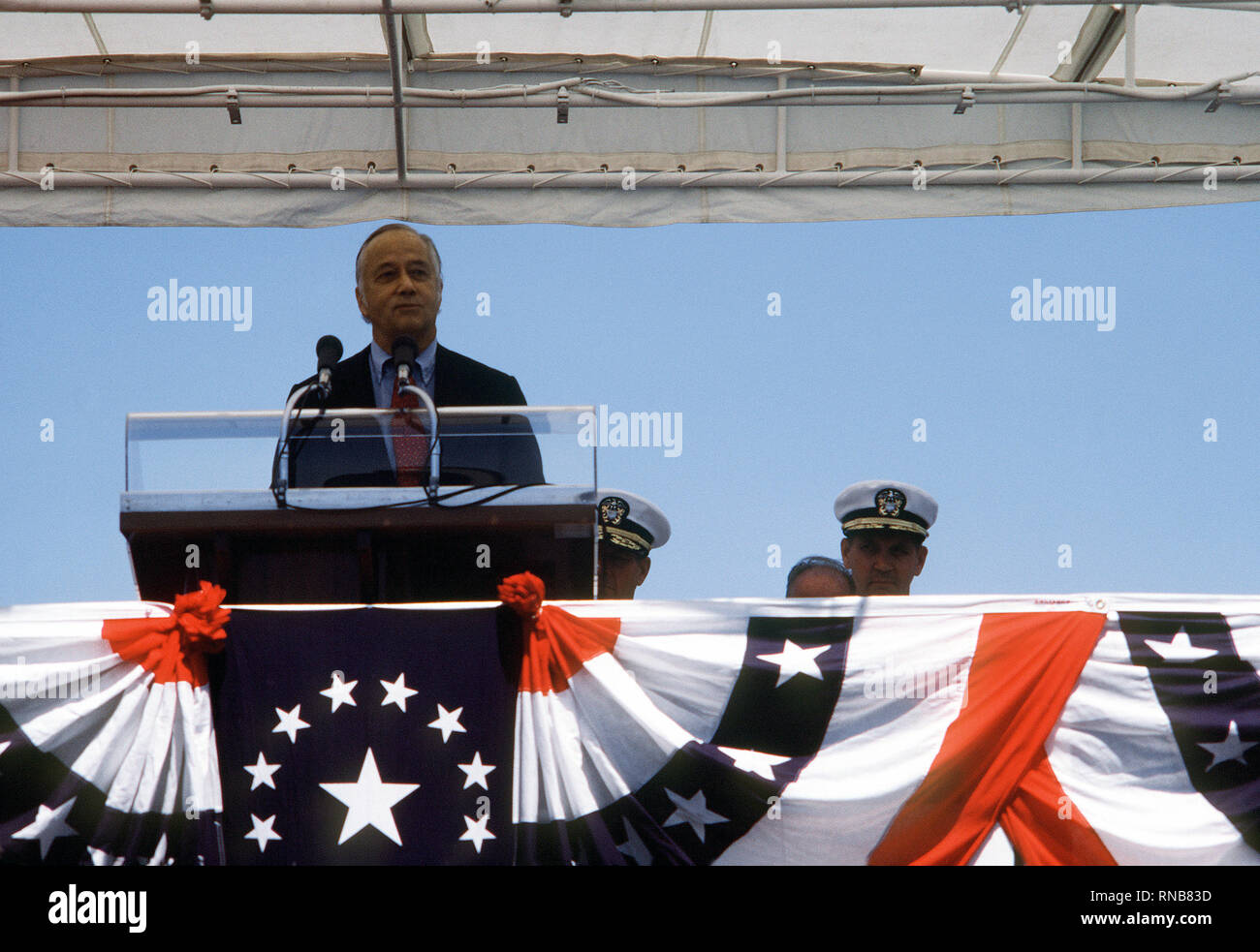 1982 - Sen. Charles McC. Mathias Jr., R-Md, speaks during the ...