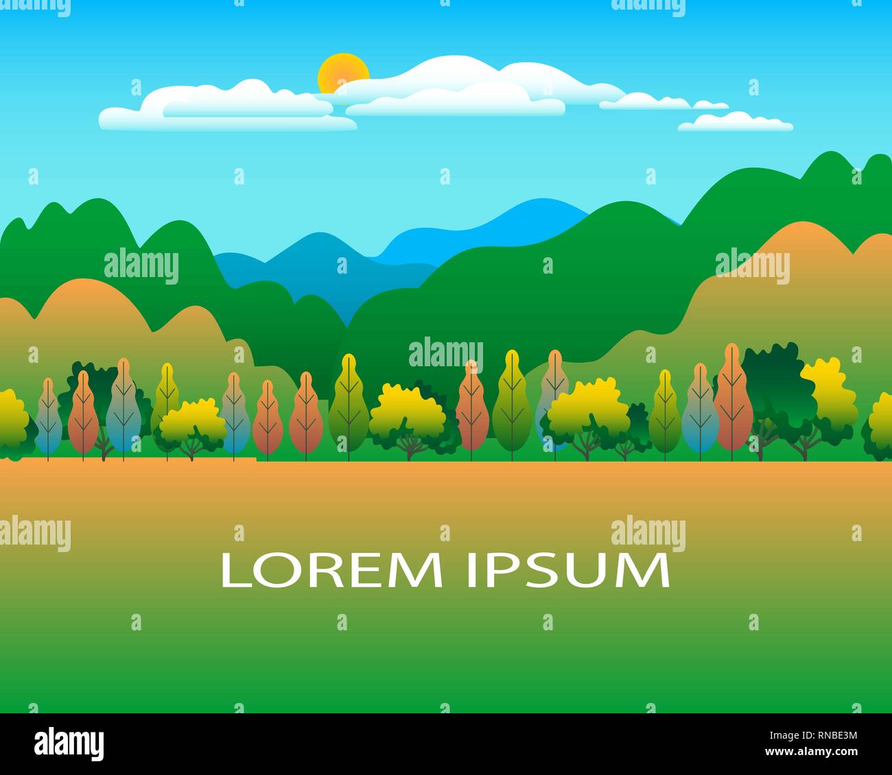 Beautiful Plateau Stock Vector Images - Alamy