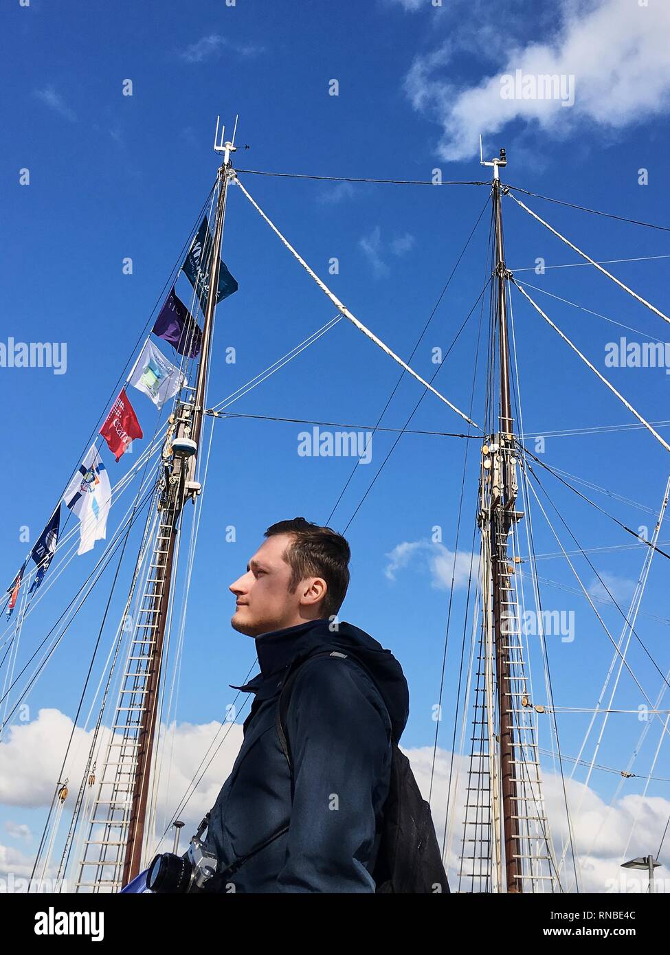 Sailboat on stands hi-res stock photography and images - Alamy