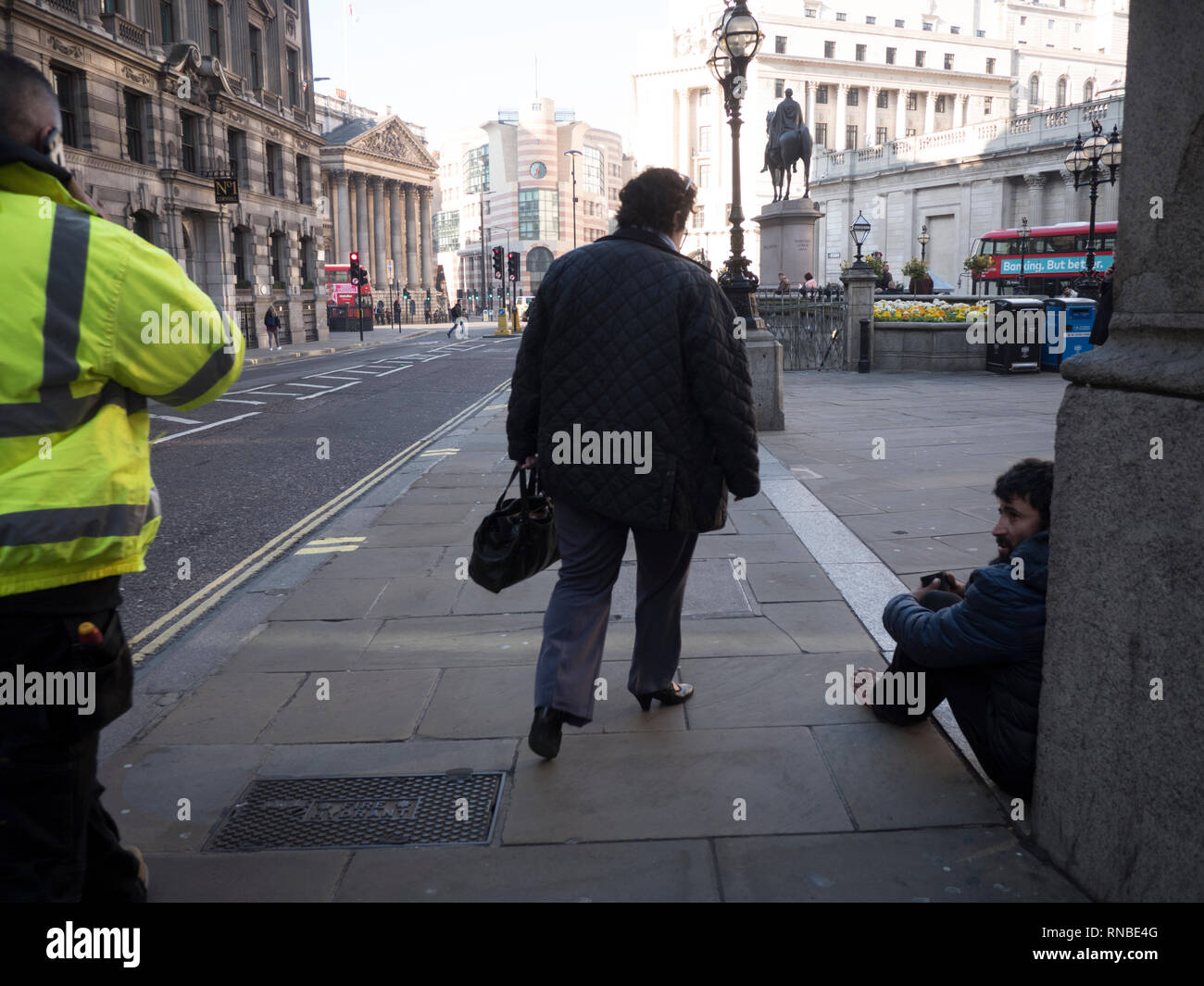 Barefoot Homeless Man High Resolution Stock Photography and Images - Alamy