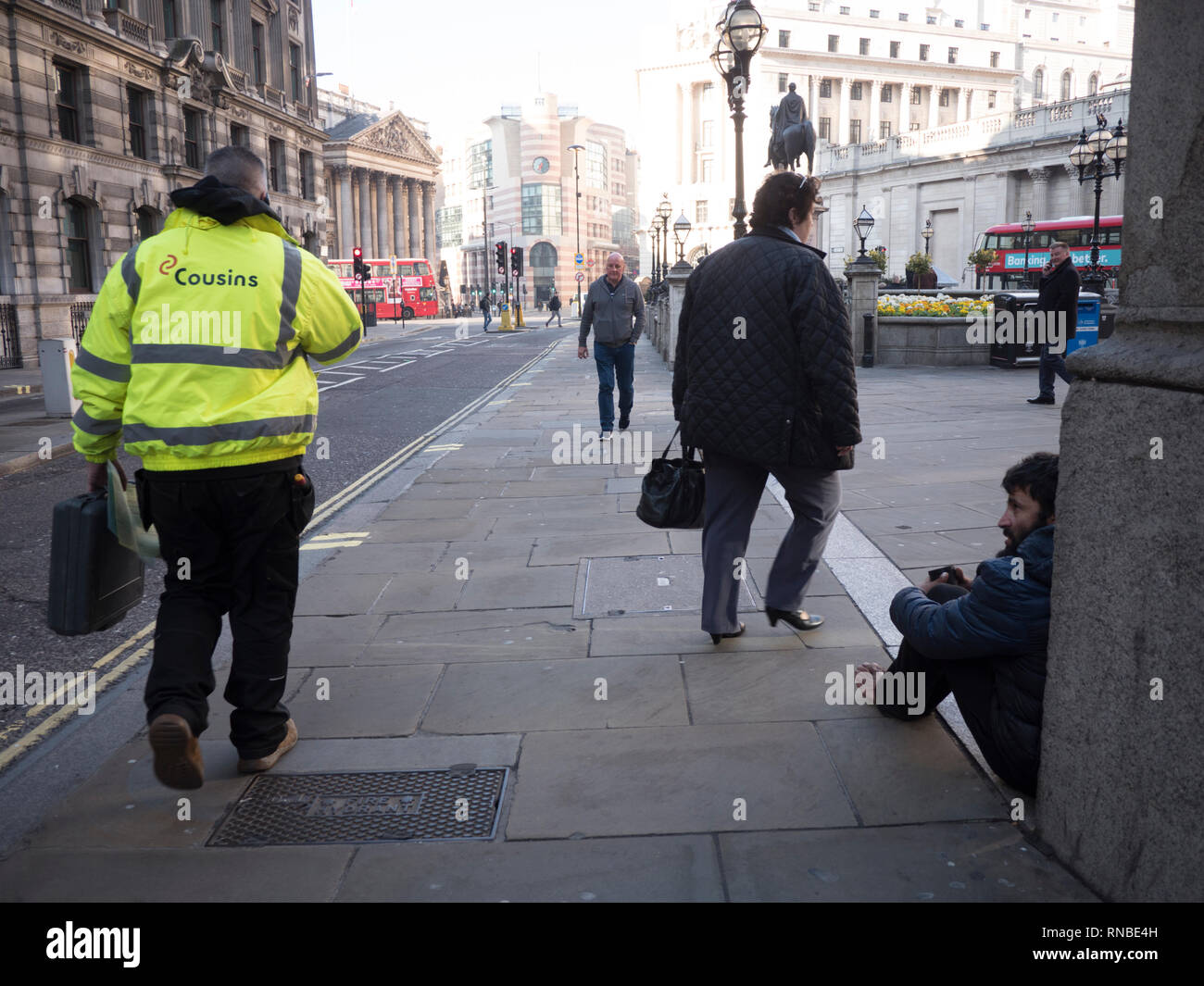 Barefoot Homeless Man High Resolution Stock Photography and Images - Alamy