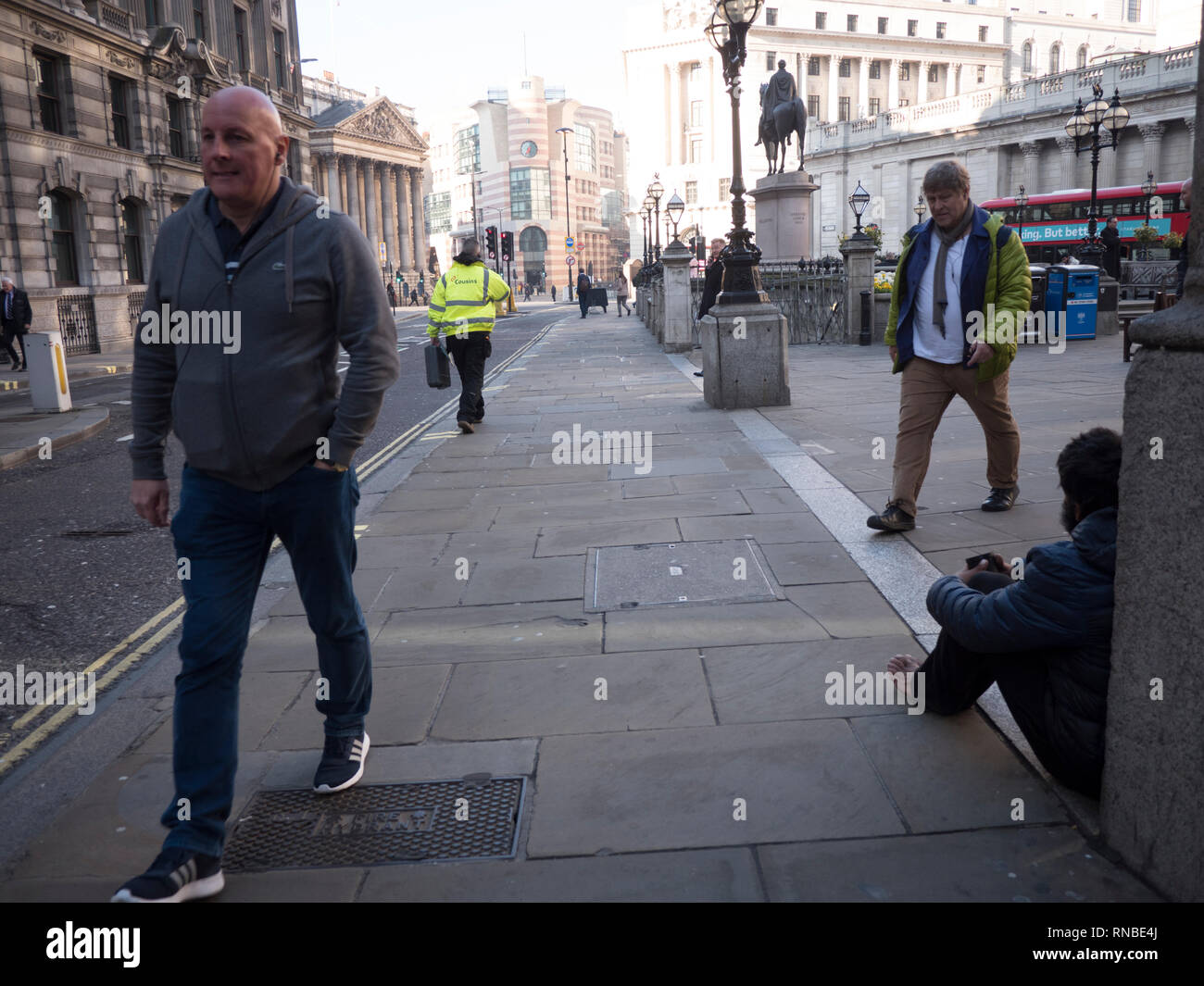 Barefoot homeless hi-res stock photography and images - Alamy