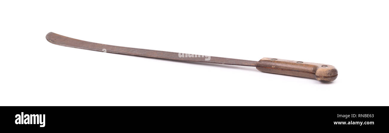 Big machete isolated on a white background Stock Photo - Alamy