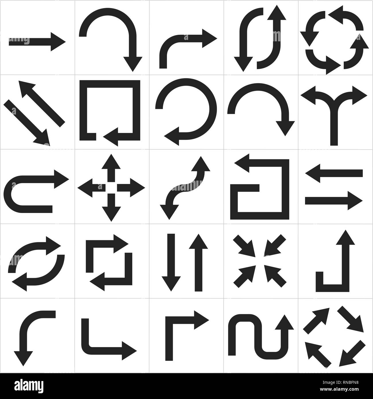 Direction signs arrows Black and White Stock Photos & Images - Alamy