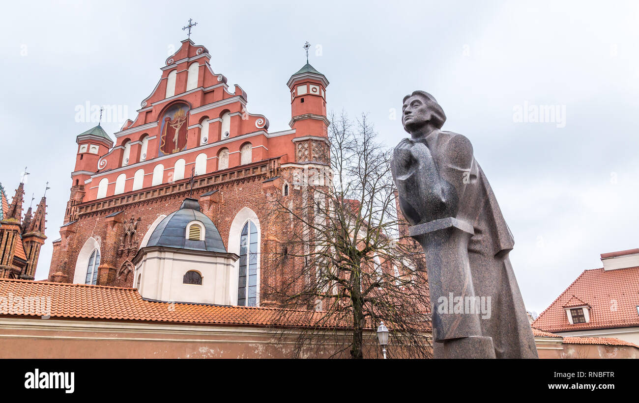 Statue of adam mickiewicz hi-res stock photography and images - Alamy