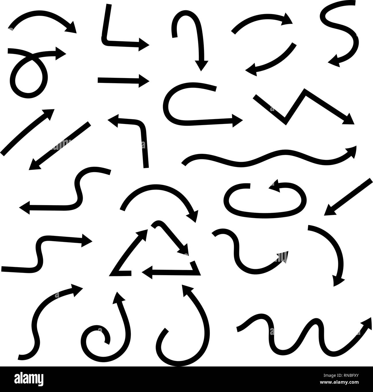 Curved arrows hi-res stock photography and images - Alamy