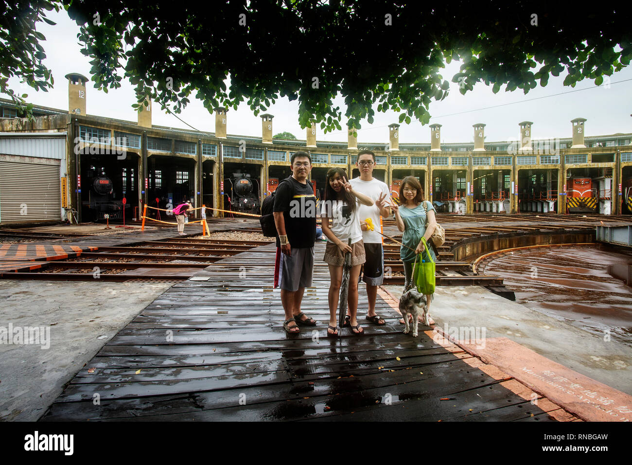 Fasn station Changhua, Taiwan - 18 Aug, 2012 : panorama of fan-shaped ...