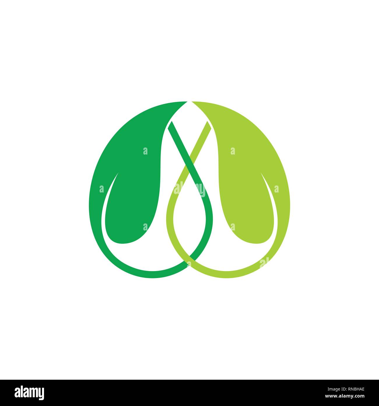 linked leaf colorful logo vector Stock Vector Image & Art - Alamy
