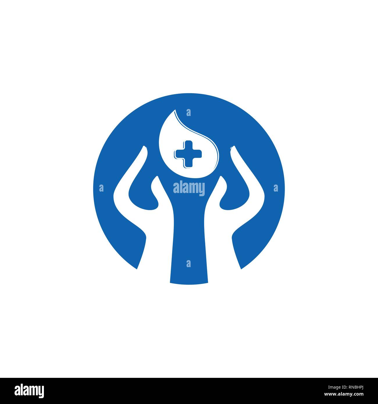 plus medical hand care water sign logo Stock Vector Image & Art - Alamy