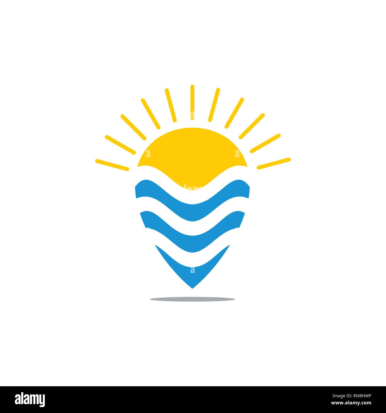 Sand sun waves Stock Vector Images - Alamy