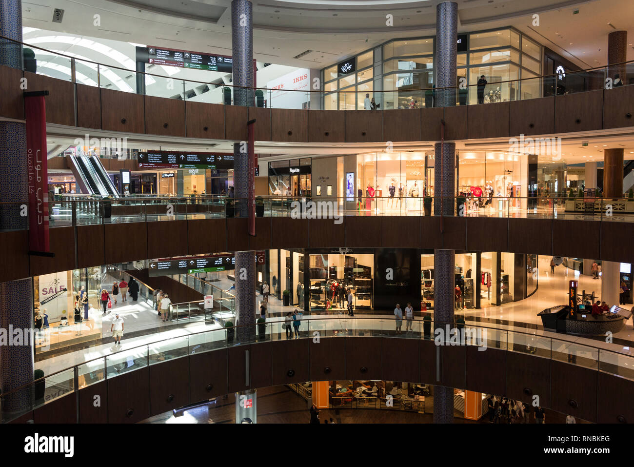 Inside The Dubai Mall in downtown Dubai in the United Arab Emirates ...