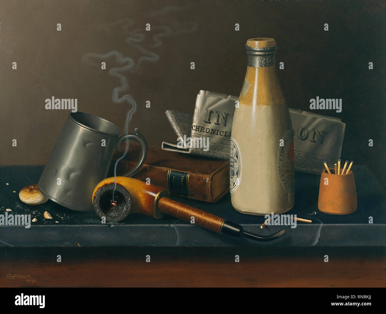 William Michael Harnett (Clonakilty, 1848-New York, 1892). Materials ...