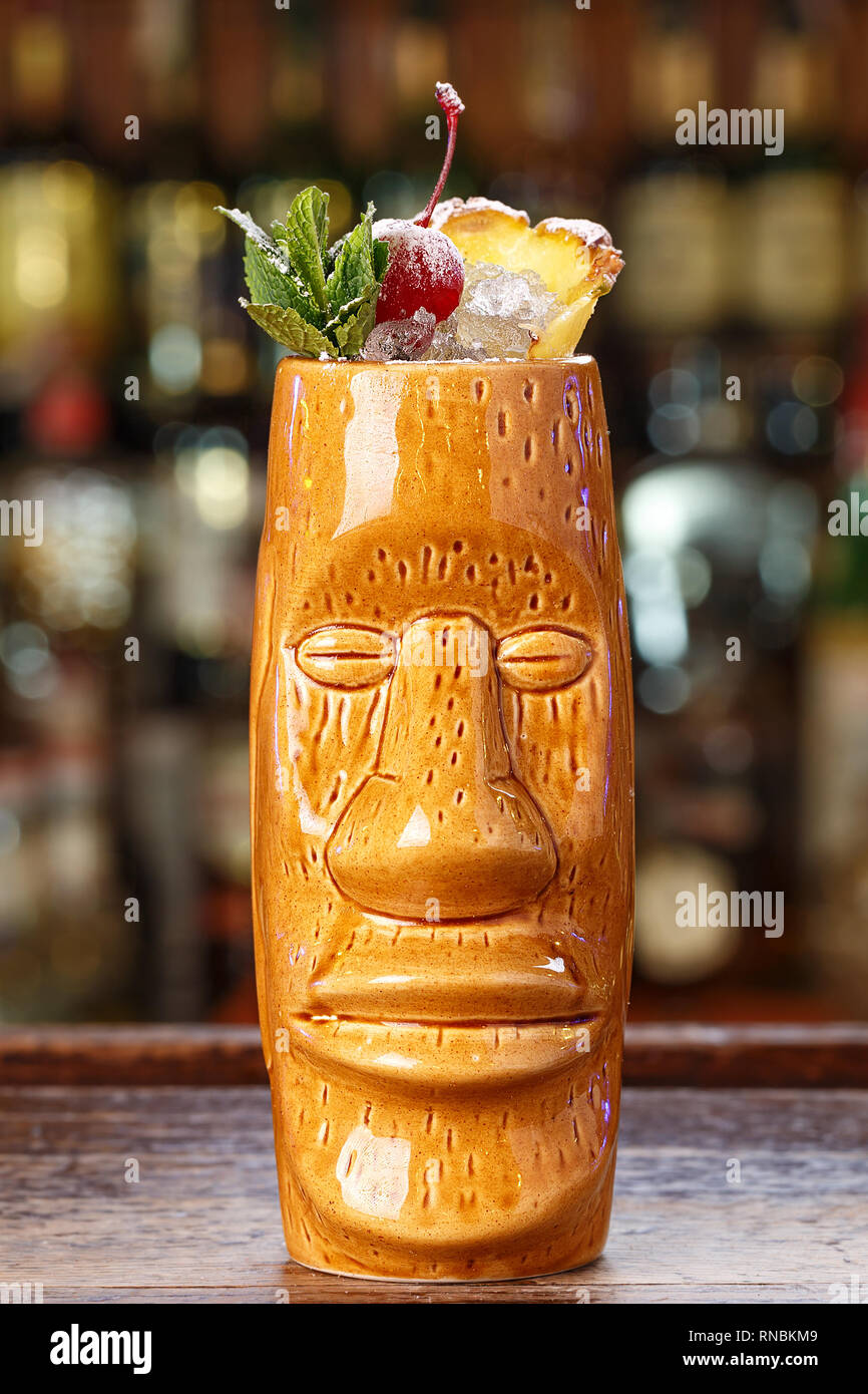 "Mai Tai" is a refreshing cocktail based on rum, orange liqueur, almond ...