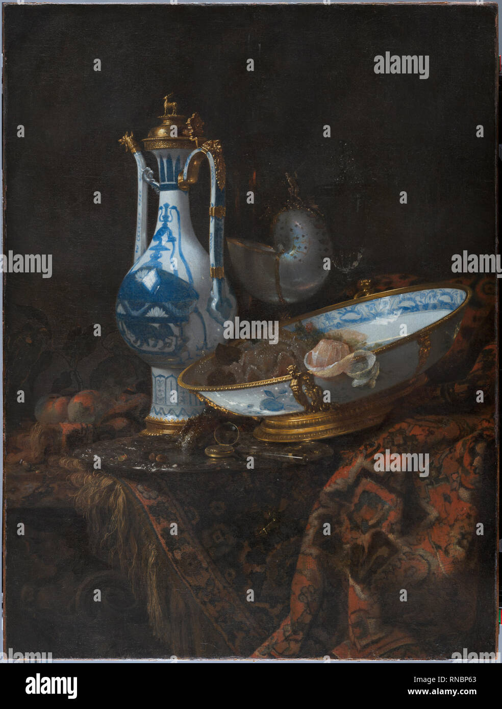 Willem Kalf (Rotterdam, 1619-Amsterdam, 1693). Still Life with Ewer and ...