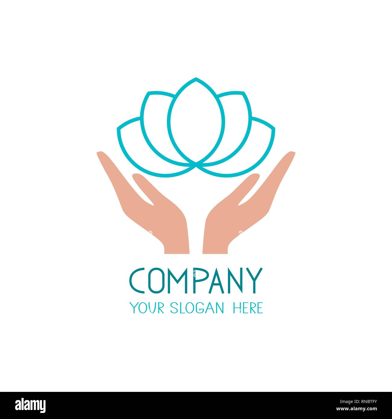 Beauty care logo template. Spa salon icon. Vector eco and bio logo ...