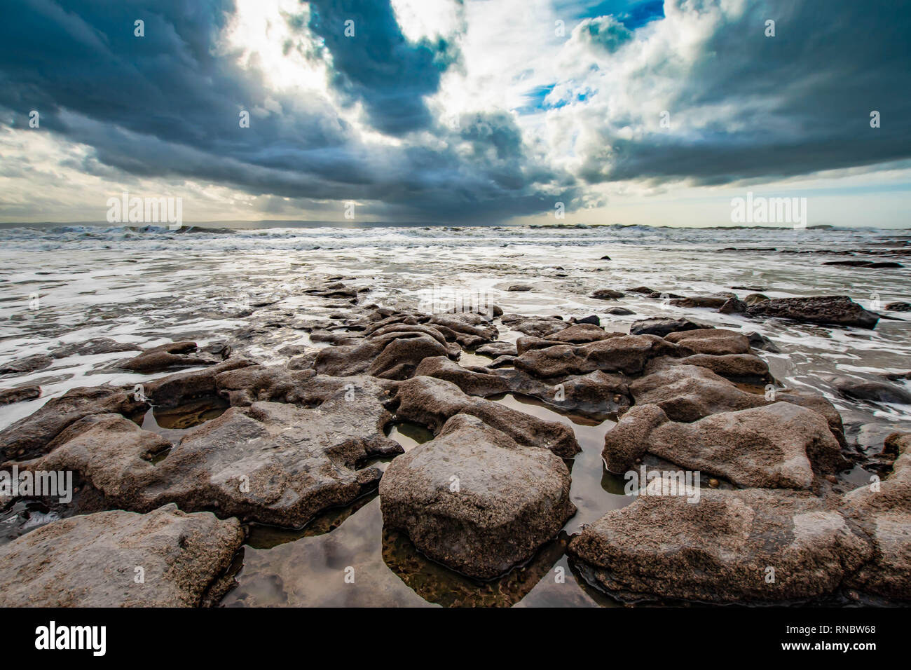 Monknash Beach South Wales - Coastal Dreams Stock Photo - Alamy