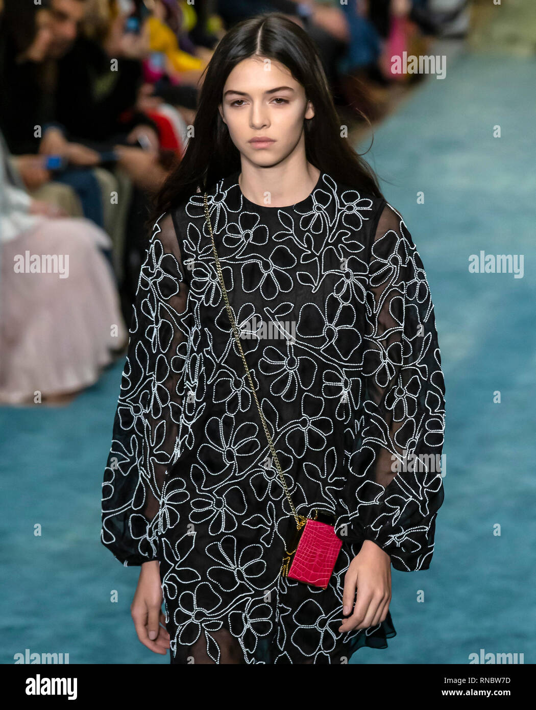 New York, New York - February 11, 2019: Maria Miguel walks the runway ...