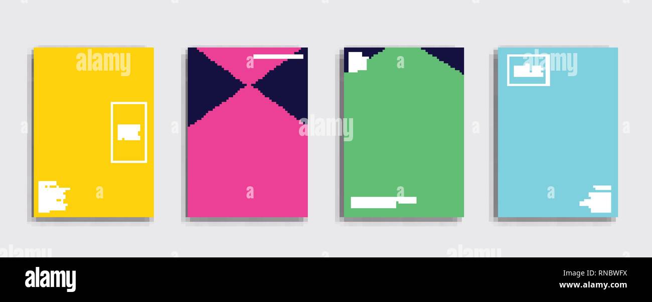 Vector cover designs. Future Poster template. Smartphone modern ...