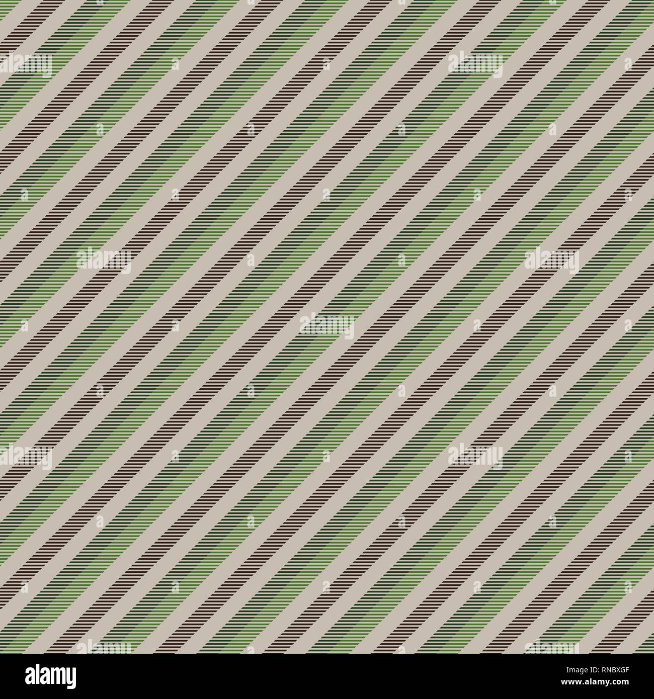 Green brown striped seamless pattern. Vector illustration Stock Vector ...