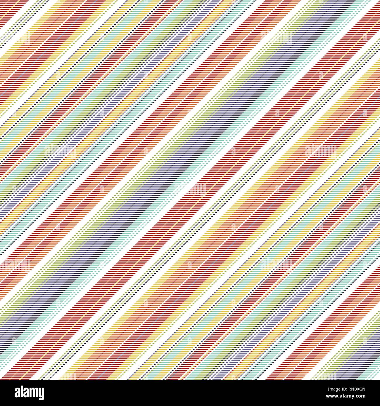 Multicolor abstract striped seamless pattern. Vector illustration Stock ...