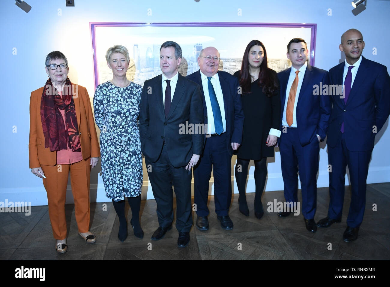 Labour mps left to right chris leslie ann coffey hi-res stock ...