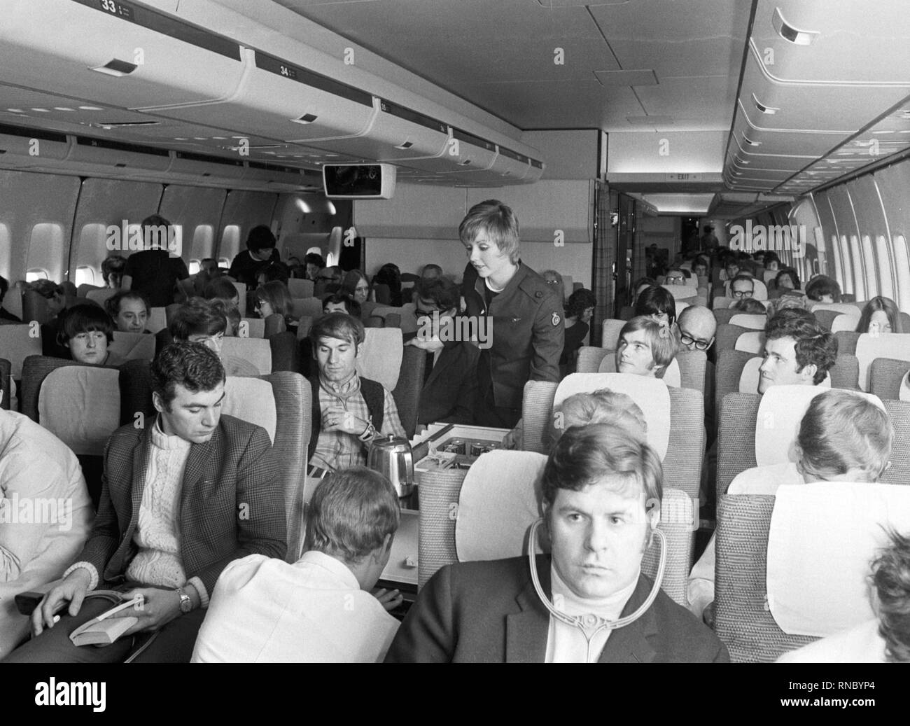 In flight meals Black and White Stock Photos & Images - Alamy