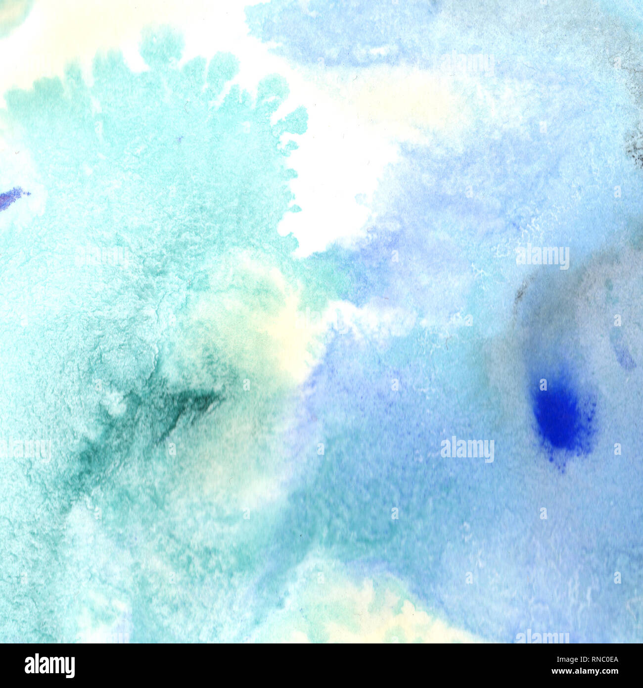Abstract watercolor paper splash shapes isolated drawing. Illustration ...