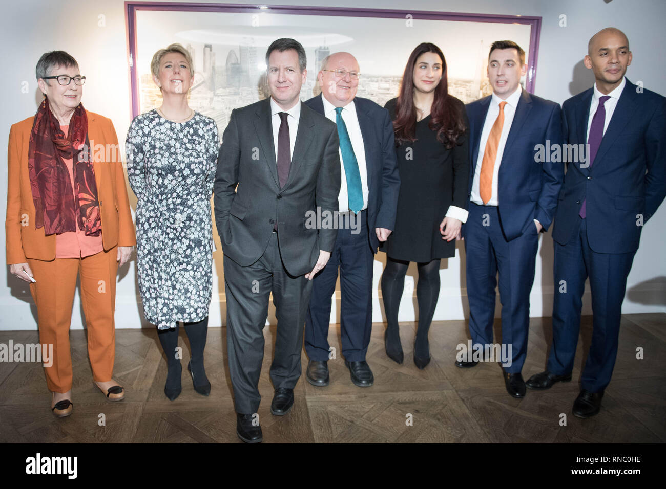 Labour mps left to right chris leslie ann coffey hi-res stock ...