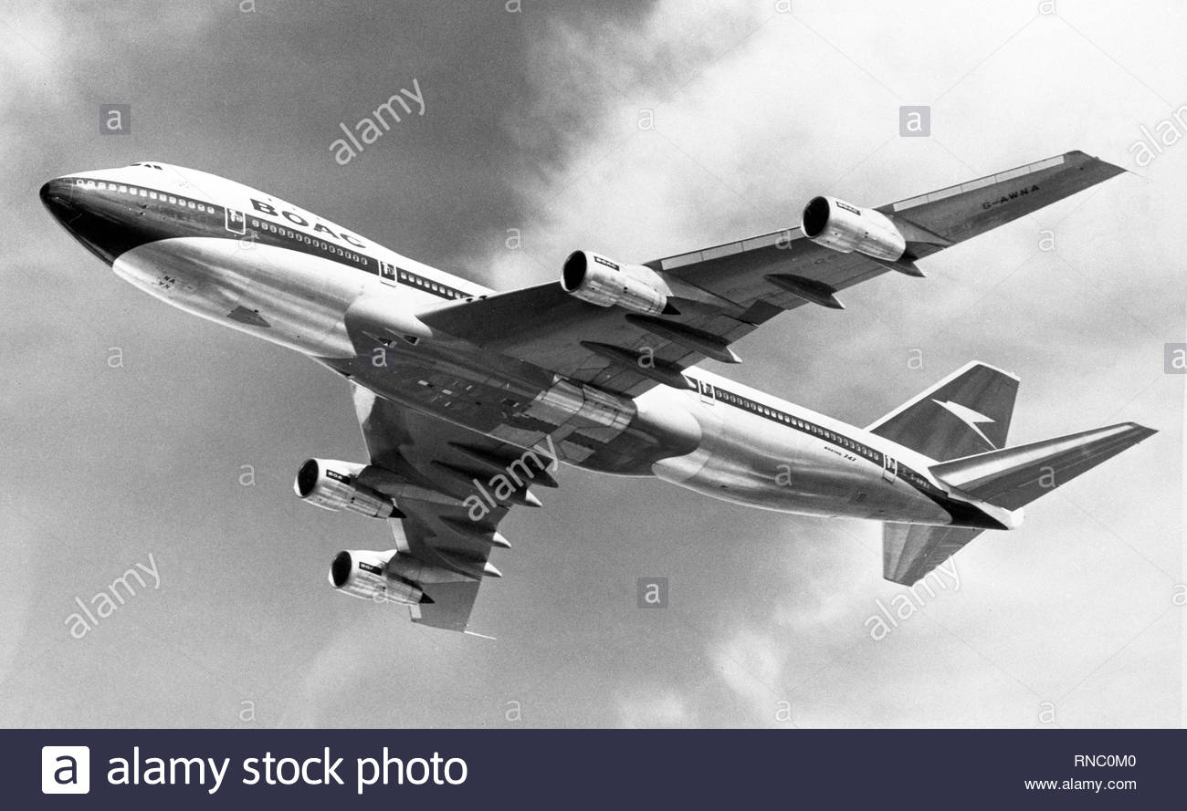 Boeing 747 Black and White Stock Photos & Images - Alamy