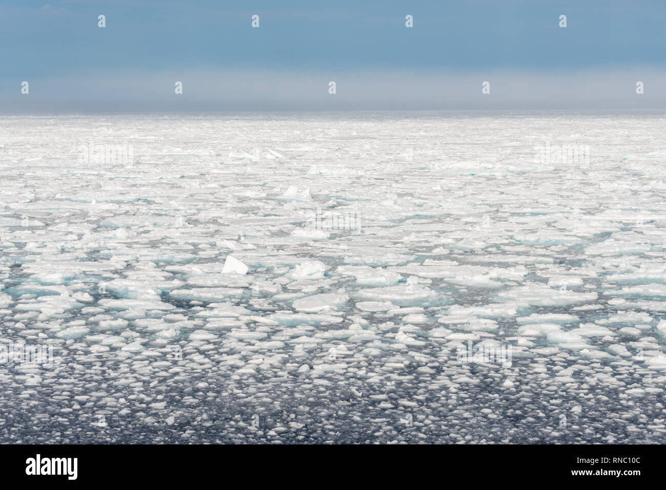 Arctic landscape - sea surface with ice floe Stock Photo - Alamy