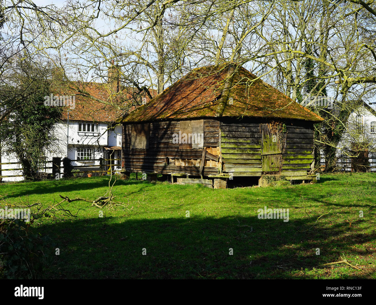 Barn at Walkern, Hertfordshire Stock Photo - Alamy