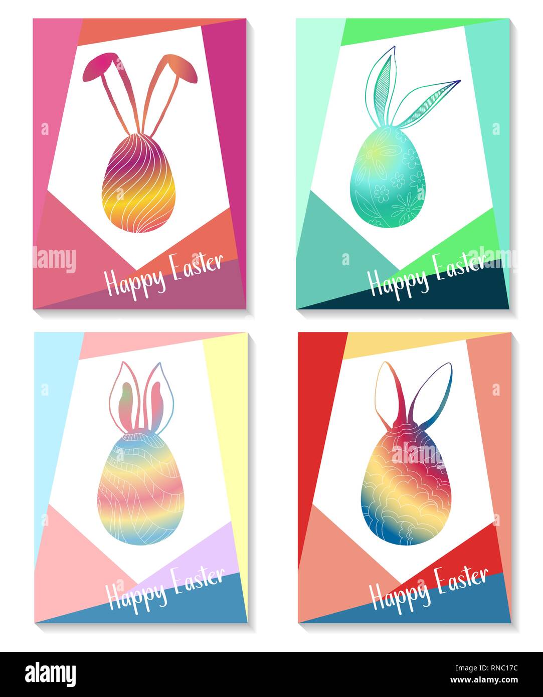 Greeting cards spring minimalist Cut Out Stock Images & Pictures - Alamy