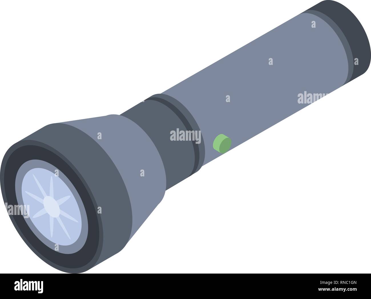 Police flashlight icon, isometric style Stock Vector Image & Art - Alamy